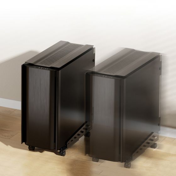 Activiva Heavy-Duty PC Mobile Floor Stand - Adjustable, Secure, and Durable