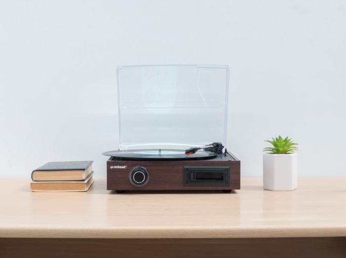 Retro USB Turntable and Cassette Record Player