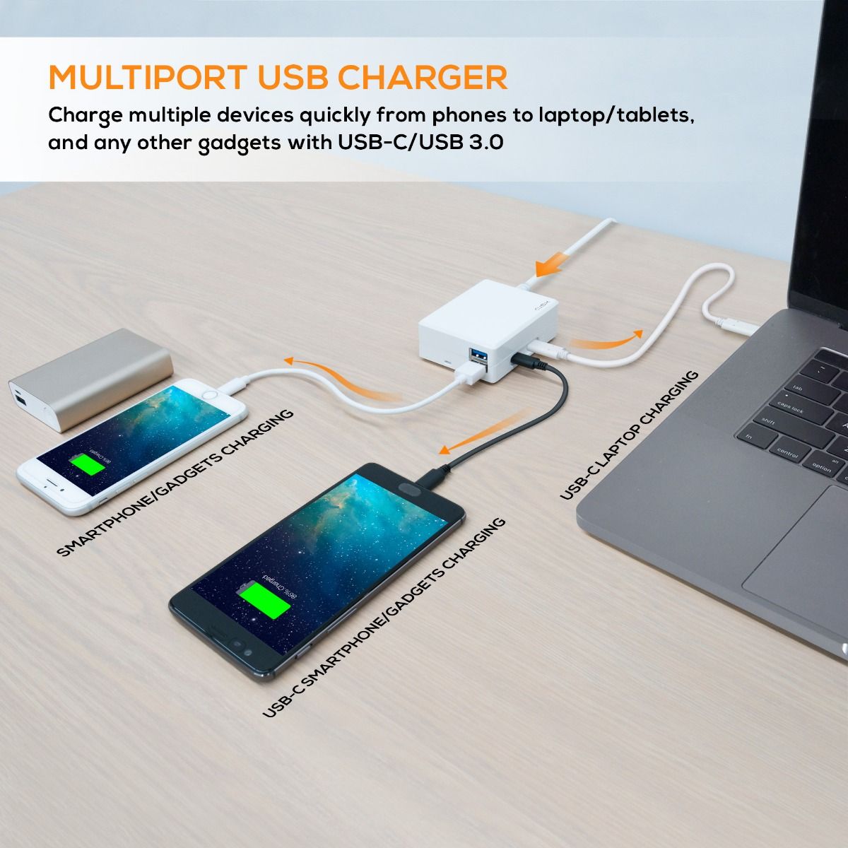 CUBIX USB-C Docking Station with Power