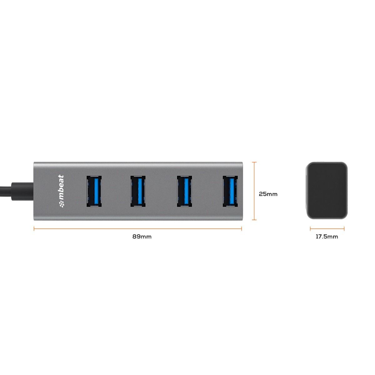 Port Usb Hub With Usb C Converter