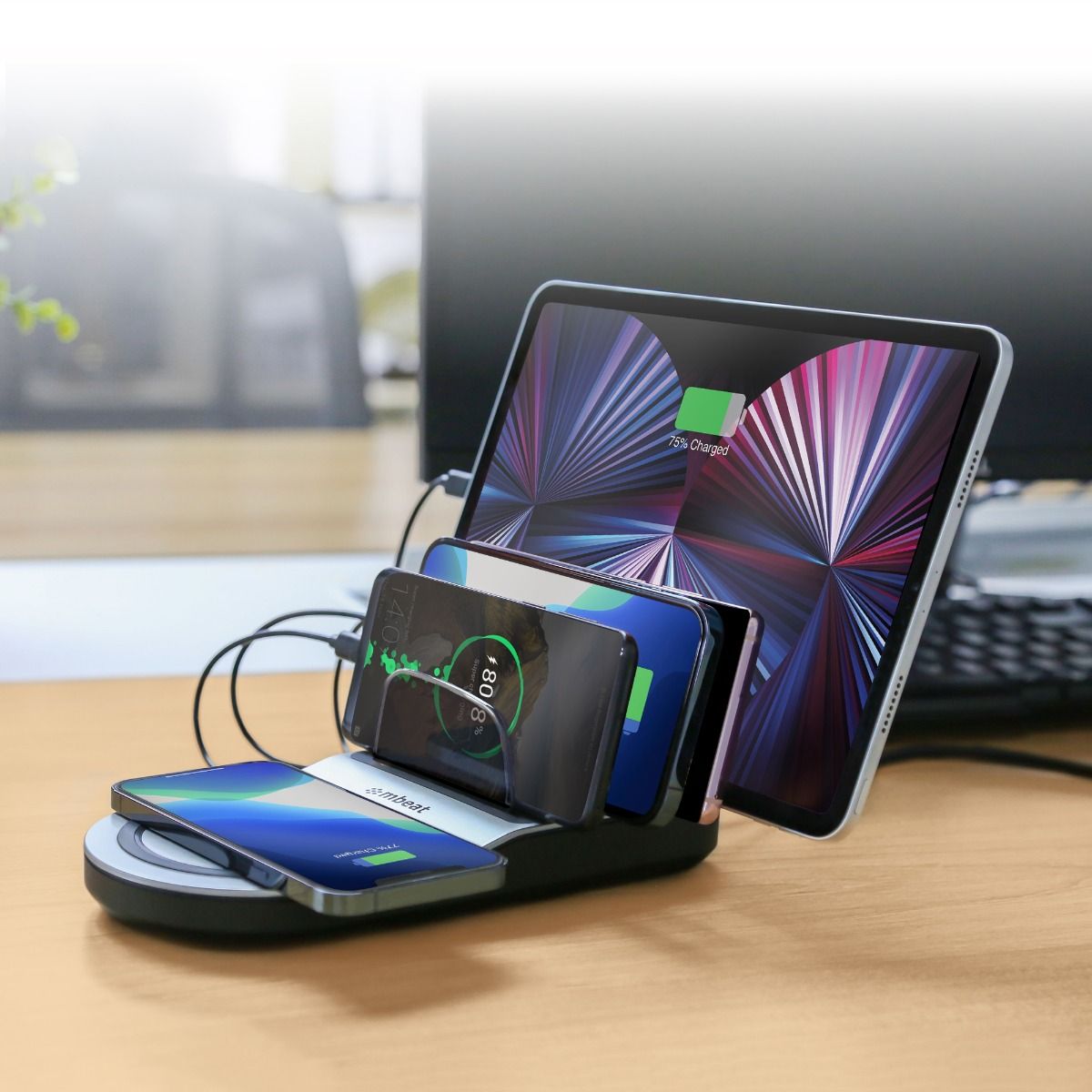 mbeat Gorilla Power Multi-device USB & Wireless Charging Dock | Charge ...