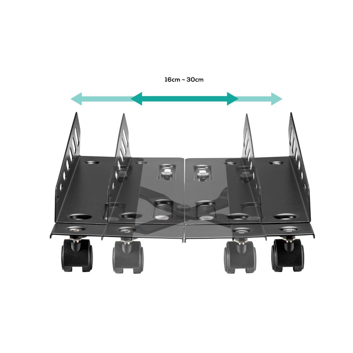 Activiva Heavy-Duty PC Mobile Floor Stand - Adjustable, Secure, and Durable