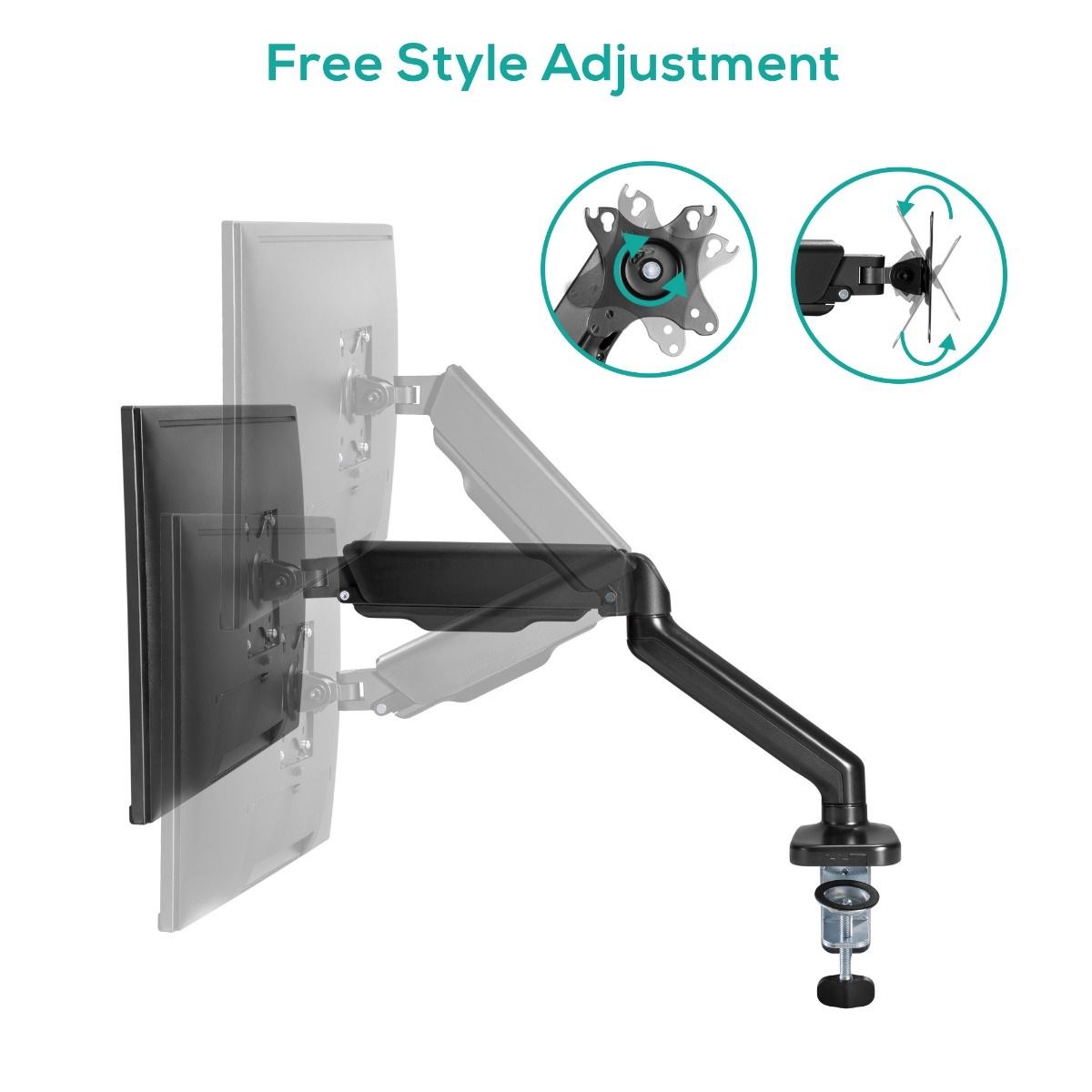 Activiva ErgoLife Single Monitor Steel Gas Spring Arm | Adjustable ...