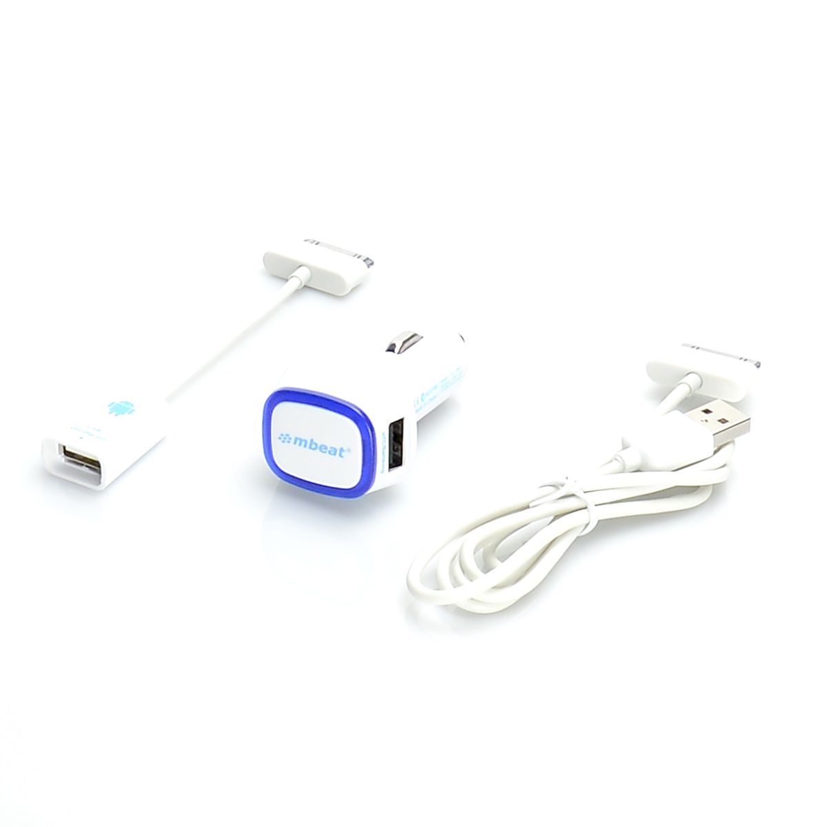 Galaxy Tab & Note OTG Smart Travel Kit (30 Pin Type)-White-1 Unit - Cables