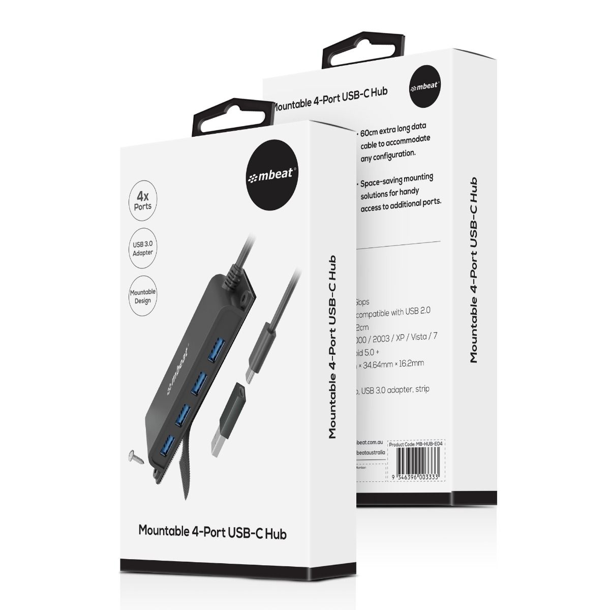 Mountable Port Usb C Hub