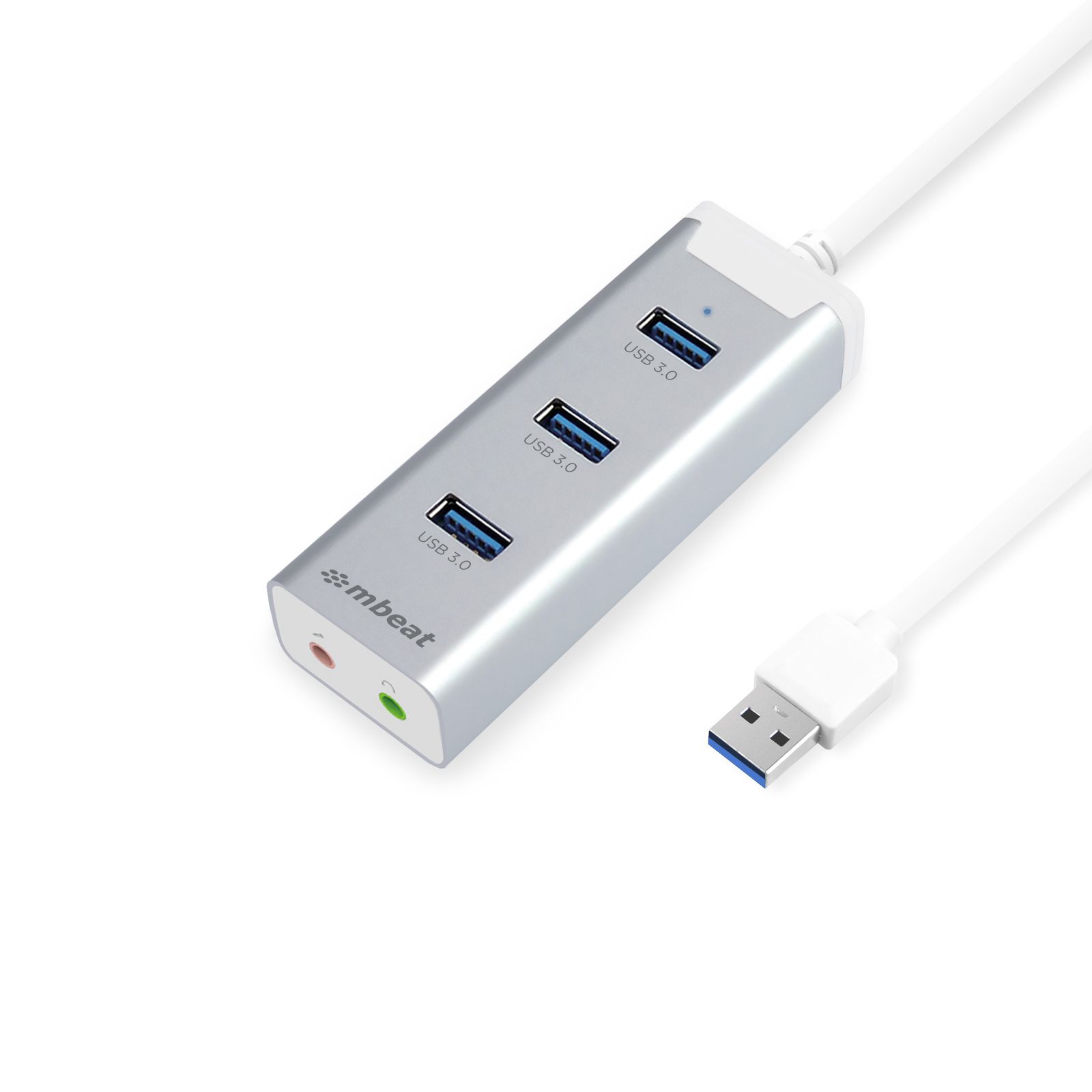 Hayman 3-Port USB 3.0 Hub with Audio & Mic - USB Connectivity - Shop