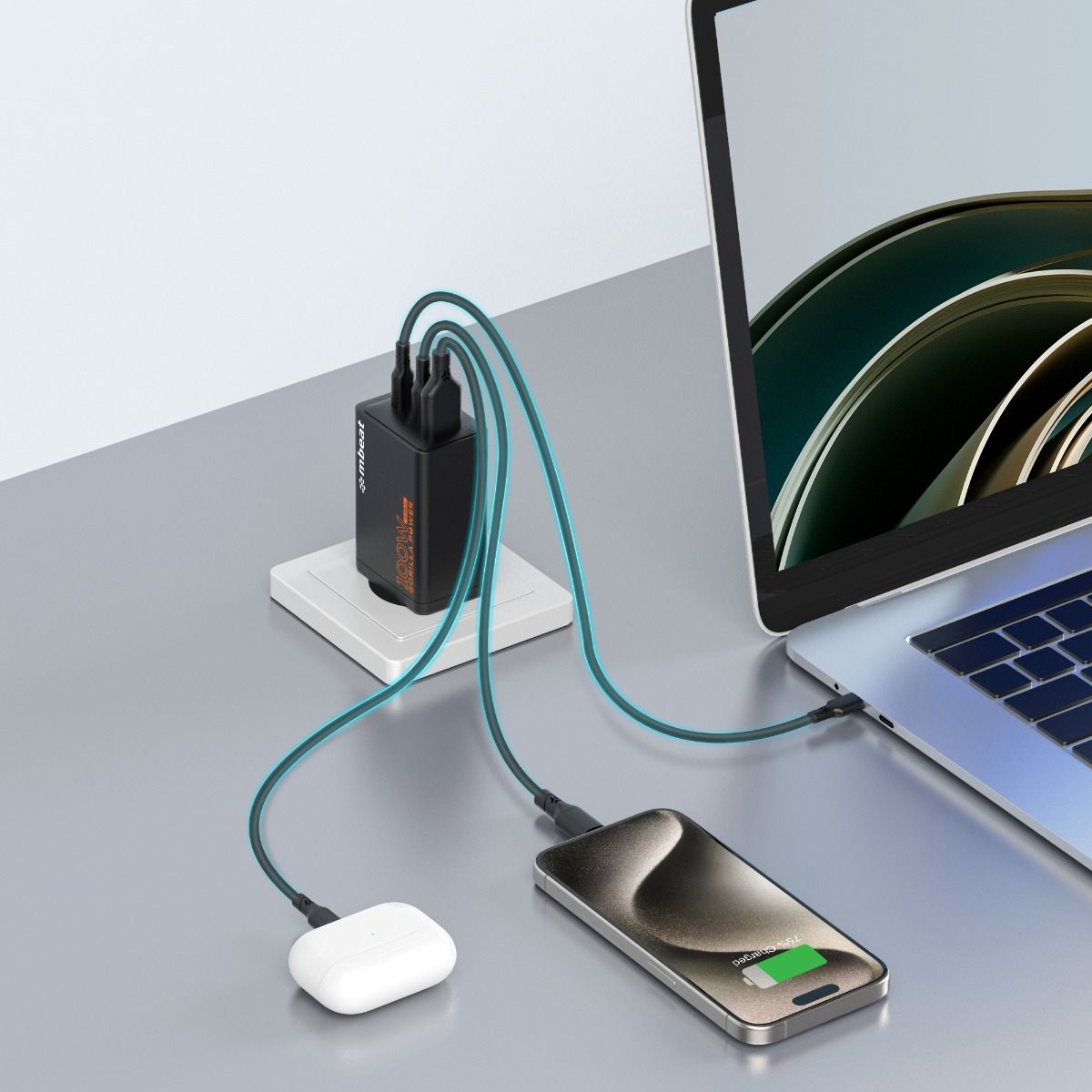 mbeat Gorilla Power PD 100W GaN II USB-C Charger – Fast Charging for ...