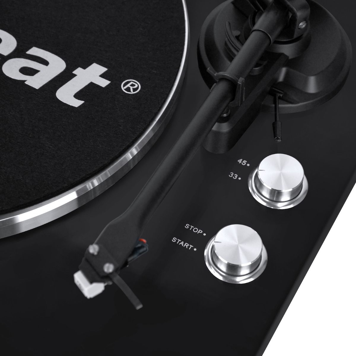 Hi-Fi Turntable Player with Bluetooth - Matte Black