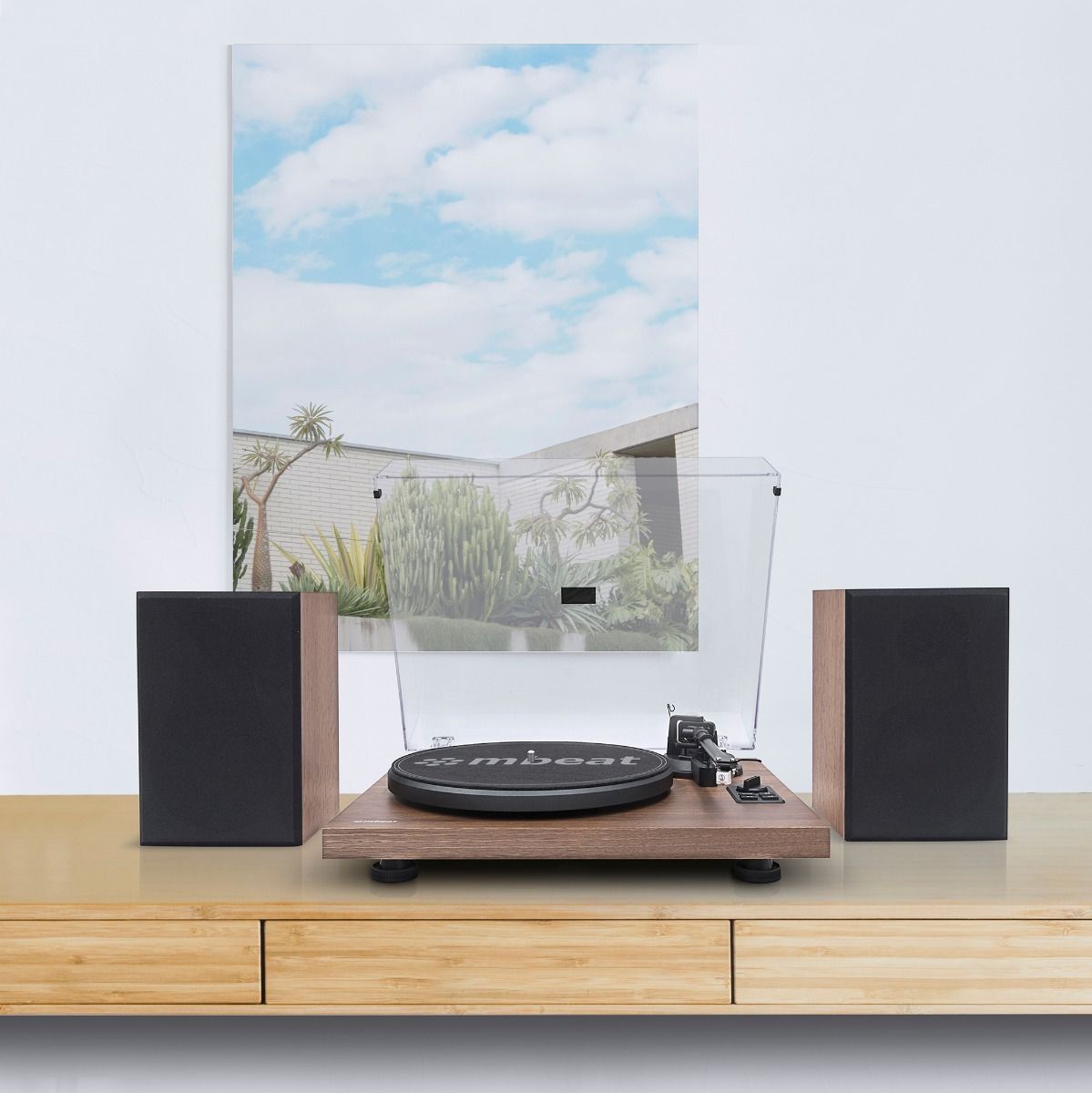 mbeat PT-28 Hi-Fi Bluetooth Turntable with Bookshelf Speakers | Australia