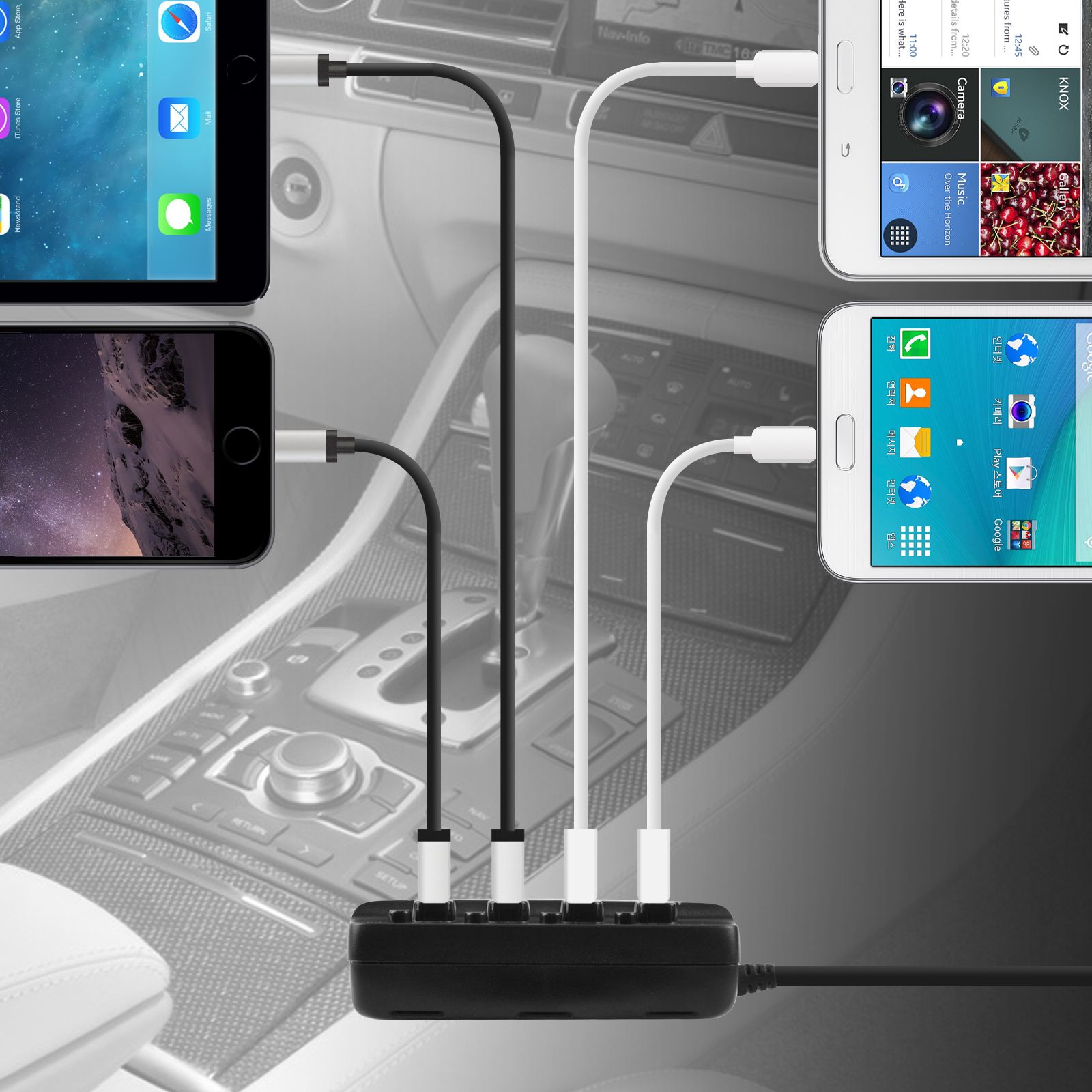 Mbeat Port USB Car Charger With Extension Cord Shop