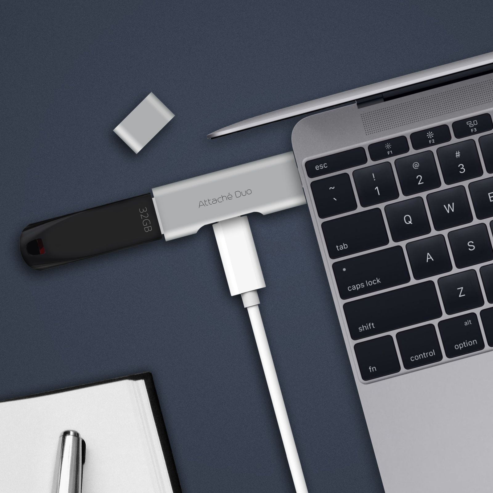 Attaché Duo USB-C to USB 3.1 Dual Port Extender - USB-C Cables & Adapters