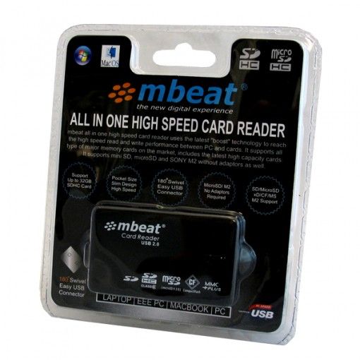 USB 2.0 All In One Card Reader - USB Connectivity