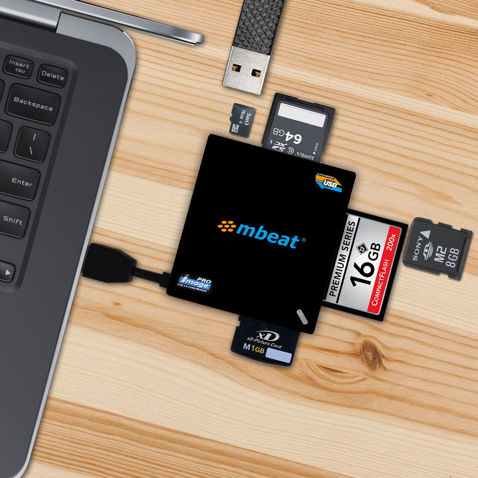 Mbeat USB 3 0 Super Speed Multiple Card Reader USB A Connectivity Mbeat USB 3 0 Super Speed Multiple Card Reader USB A Connectivity